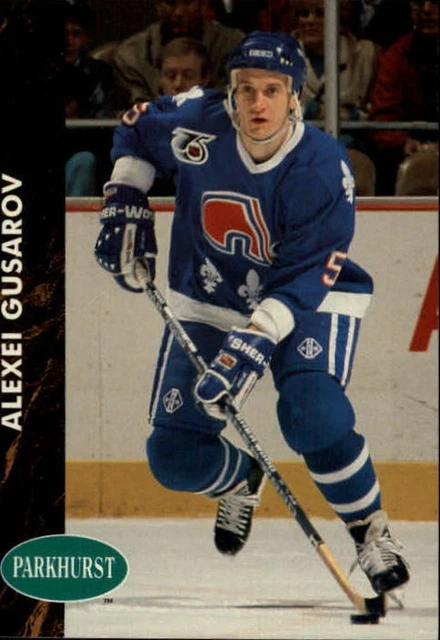 1991-92 PARKHURST NORDIQUES carte hockey #364 recrue Alexei Gusarov EUR 1,66 - PicClick FR