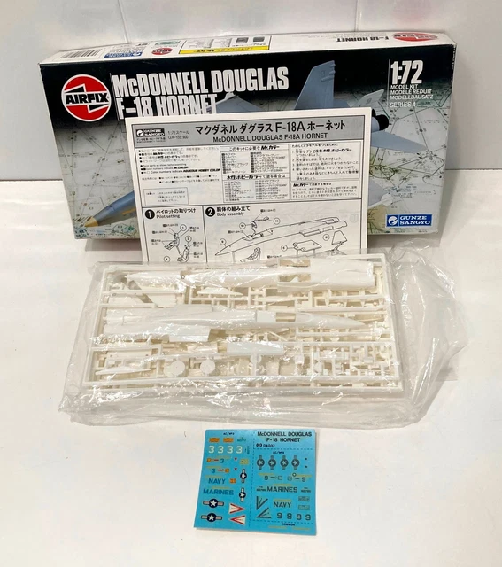 AIRFIX (GUNZE SANGYO) 1:72 Scale McDonnell Douglas F-18 Hornet model ...