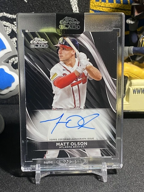 2024 TOPPS BASE Olson Cromata Nero Opaco Auto - Atlanta Braves EUR 40 ...