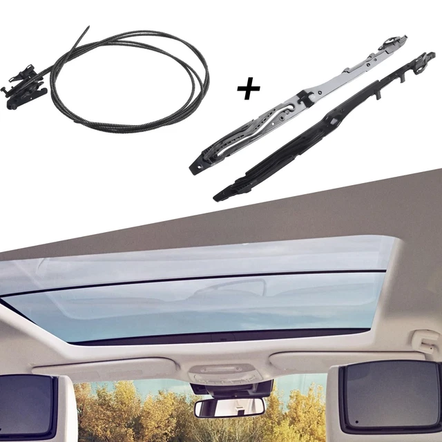 SUNROOF GLASS CABLES+TRACK Assembly For Ford F150 15-20 For F250 F350 ...