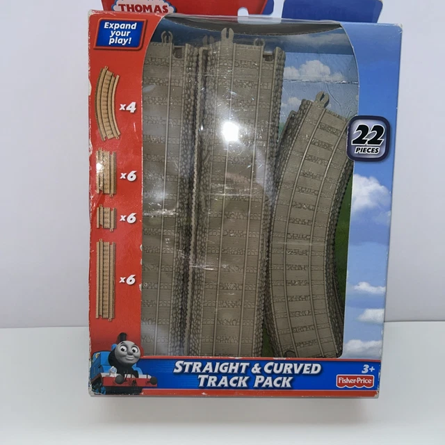 FISHER-PRICE THOMAS & Friends Trackmaster STRAIGHT/CURVED Track Pack ...