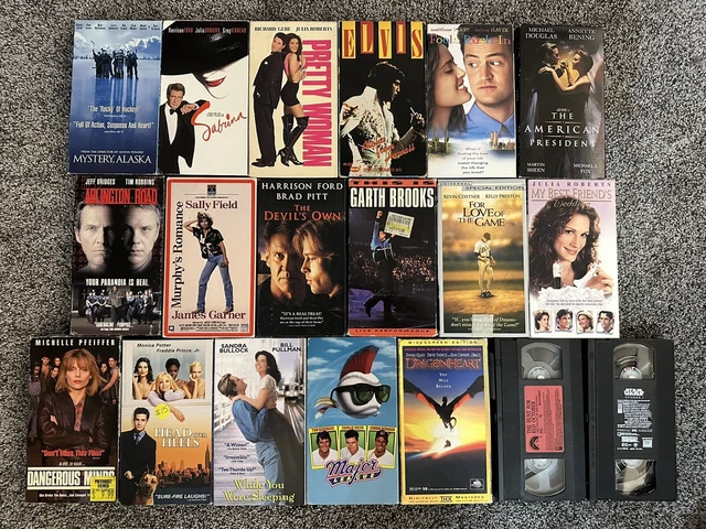 LOT OF 19 Vintage VHS 80s / 90s Mixed Movies classic rare vhs Tapes EUR ...