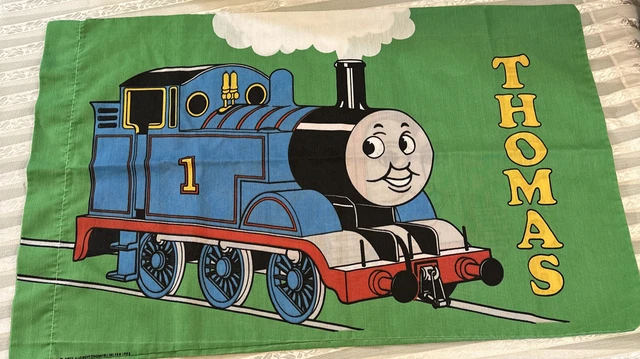 2 VINTAGE THOMAS The Train Engine And Friends Pillowcase Britt Allcroft ...