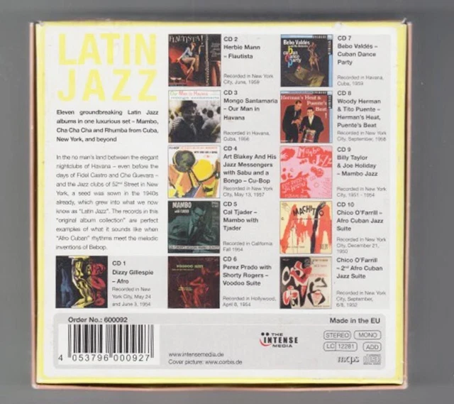 COFFRET 10 CD Latin Jazz The Greatest Afro-Cuban occasion excellent ...