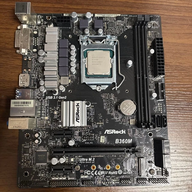 ASROCK B360M MB LGA1151 Socket with Intel Core i5 9500F CPU Combo ...