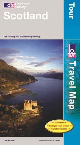 SCOTLAND (OS TRAVEL Map - Tour Map) by Ordnance Survey Sheet map ...