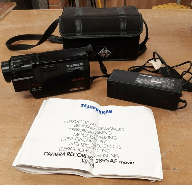 VINTAGE TELEFUNKEN VHS-C HQ Video Movie Camera Recorder 2895AF £20.00 ...