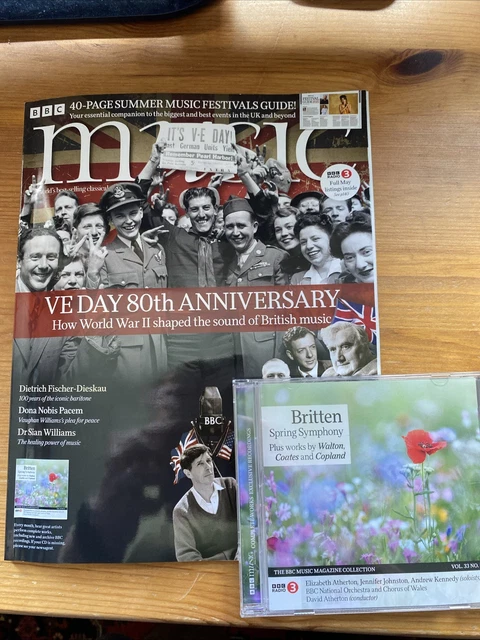BBC MUSIC MAGAZINE May 2025 VE Day 80th Anniversary + Britten CD £2.28 ...