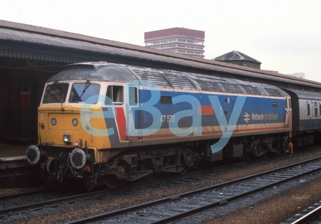 35MM RAILWAY SLIDE of Class 47 47573 @ Reading Copyright to Buyer £4.99 ...