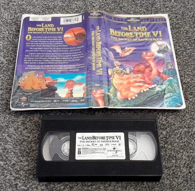 THE LAND BEFORE Time Vi The Secret Of Saurus Rock Ntsc Vhs Video Kids ...