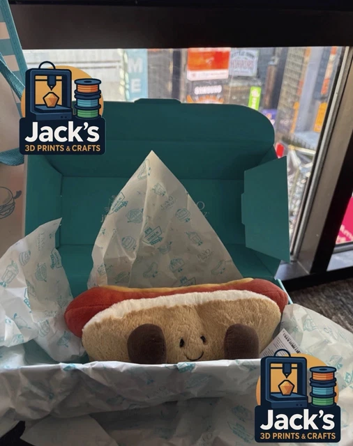 JELLYCAT HOT DOG In Bun New York Exclusive FOA Limited Edition £115.10 ...