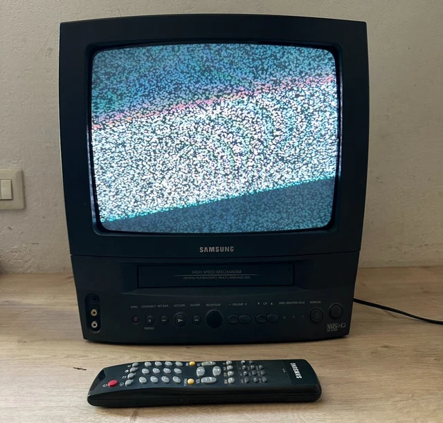 TV SAMSUNG TF-14C5 VHS VCR combo CRT TV 14 inch RGB SCART NTSC ...