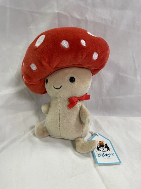 Nwt Jellycat Fun Guy Robbie Soft Plush Toy Cute Mushroom Stuffed Shroom
