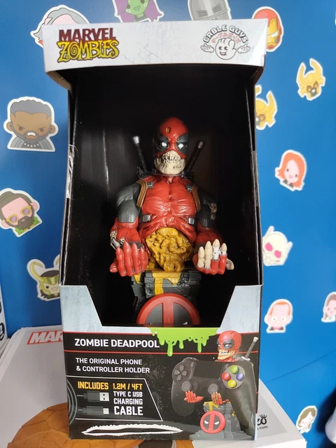 MARVEL ZOMBIE DEADPOOL cable guy STATUETTA STAND x SMARTPHONE CONTROLLER GIOCO EUR 34,99 ...