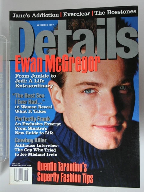 DETAILS MAGAZINE EWAN McGregor Jedi Star Wars Tarantino November 1997 ...
