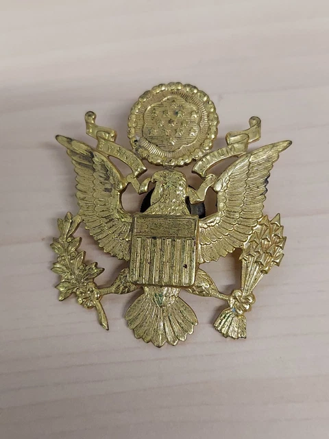 VINTAGE MILITARY US ARMY HAT Badge EAGLE pin hat cap £22.32 - PicClick UK