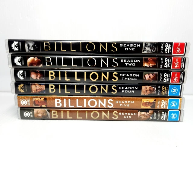 BILLIONS SEASONS 1-6 DVD PAL Region 4 TV Drama Series Collection Damian ...