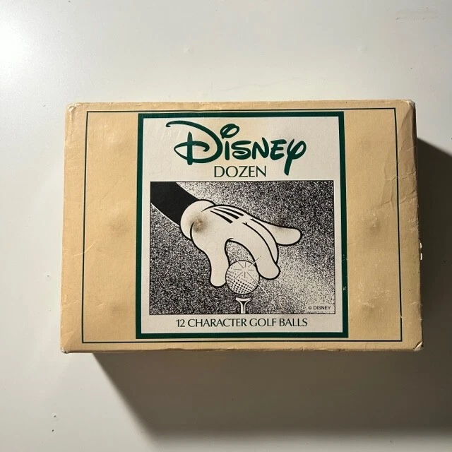 RARE DISNEY DOZEN Character Golf Balls Set of 12 New Unused In Original ...