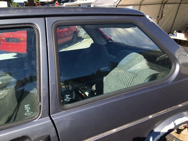 VW MK1 WINDOW Glass Rear Quarter Jetta Rabbit Golf1 75-84 with seal LH ...