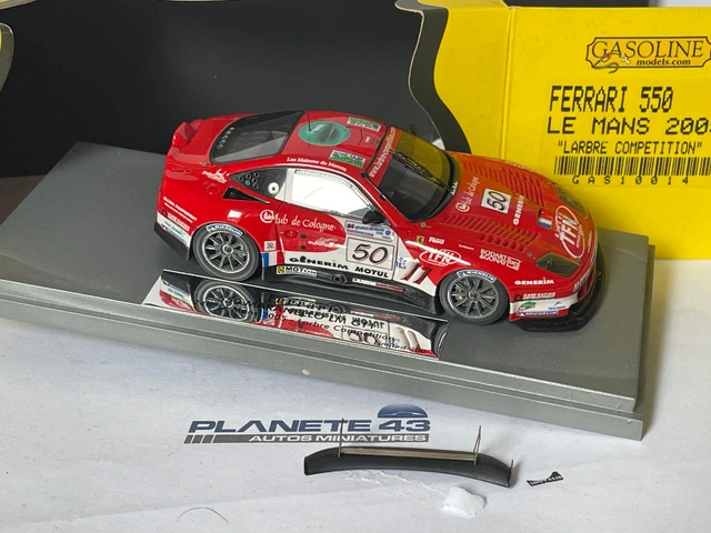 GASOLINE FERRARI 550 Maranello Lm Gt1 Larbre #50 Le Mans 2005 1/43 EUR ...