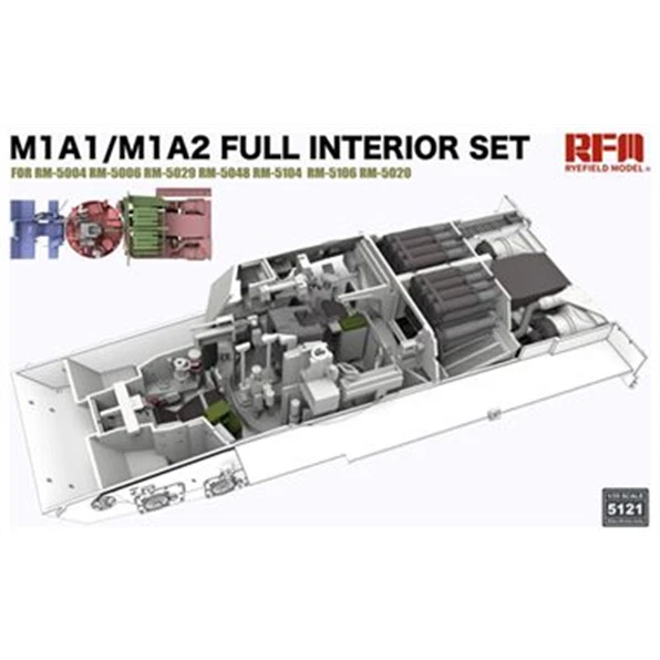 RYE FIELDS KIT 1:35 Scale M1A1/M1A2 Abrams Tank Full Interior Set £32. ...