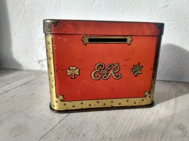 OXO EDWARD VIII Coronation Treasure Chest Money Box Tin 1936 £13.50 ...