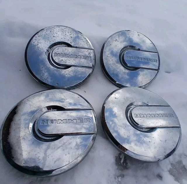 HUMMER H2 CHROME Wheel Center Hub Caps 03-07 Set Of 4 OEM £61.97 ...