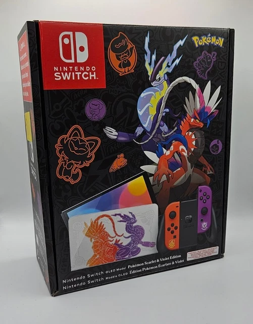 NINTENDO SWITCH OLED Pokemon Scarlet and Violet Limited Edition Console ...