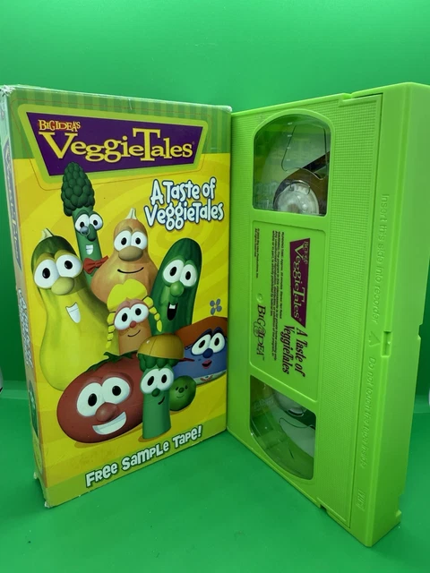 VERY RARE! A Taste Of VeggieTales (VHS, 2000) Sample VHS Tape - Tested ...
