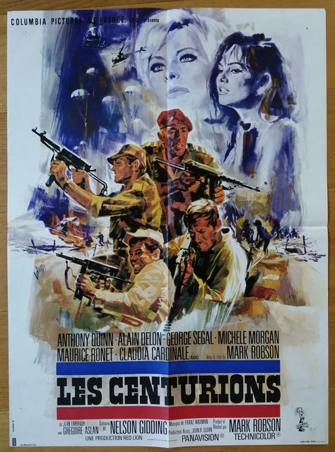 ALAIN DELON LES centurions affiche cinema originale 80x60 cm '66 EUR 35 ...