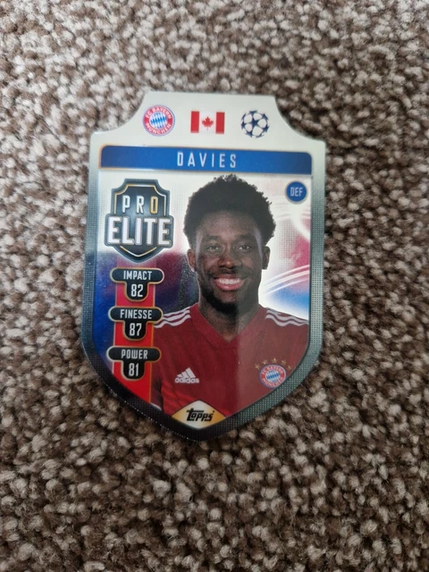 ALPHONSO DAVIES BAYERN Munich Topps Match Attax 21/22 Pro Elite Chrome ...