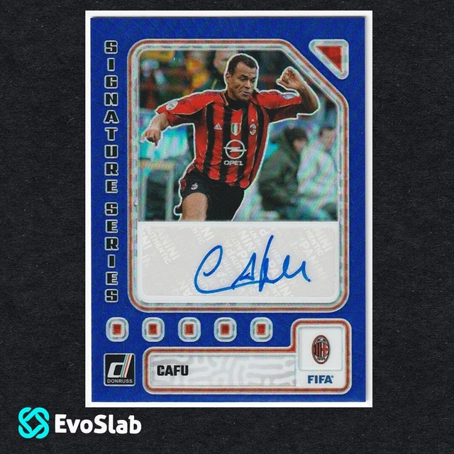 2023-24 PANINI DONRUSS FIFA Cafu Auto Blue Prizm /99 Signatures Series ...