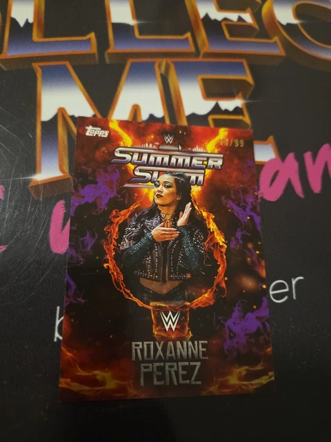 TOPPS WWE ROXANNE Perez Summerslam 2025 numbered /50 Wrestling Trading Card EUR 24,95 - PicClick DE