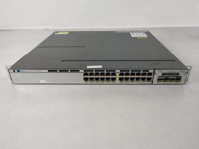 CISCO CATALYST 3750-X WS-C3750X-24P-S 24-Port Gigabit Ethernet Managed ...