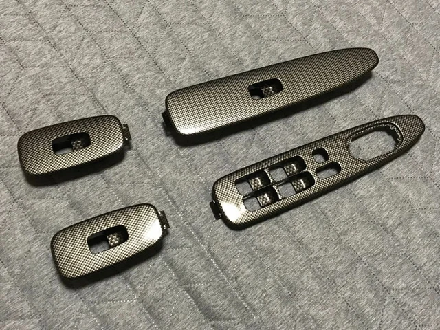 JDM TOYOTA ALTEZZA SXE10 Lexus IS200 IS300 Carbon Fiber PW Switch Panel ...