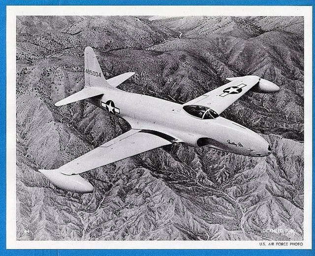 1940S USAAF LOCKHEED P-80 Shooting Star 485004 8x10 Collotype Press USAF Print £7.12 - PicClick UK