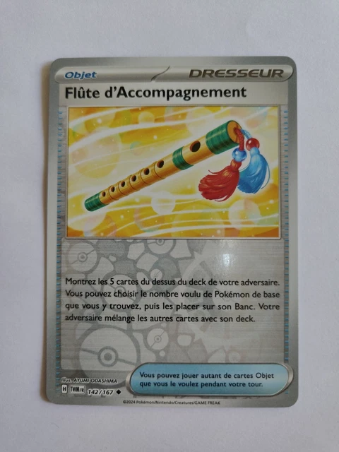 CARTE POKÉMON - Flûte d'accompagnement Reverse 142/167 - EV06 Mascarade ...