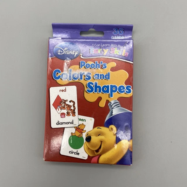 DISNEY WINNIE THE Pooh Colors And Shapes Flashcards Complete £4.75 ...