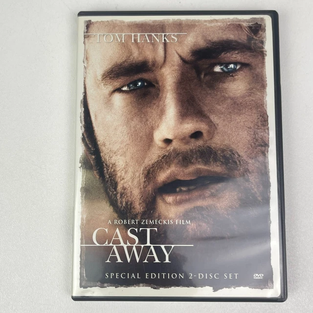 CAST AWAY TOM Hanks Special Edition 2 Disc Set 2001 Adventure Tall Case ...