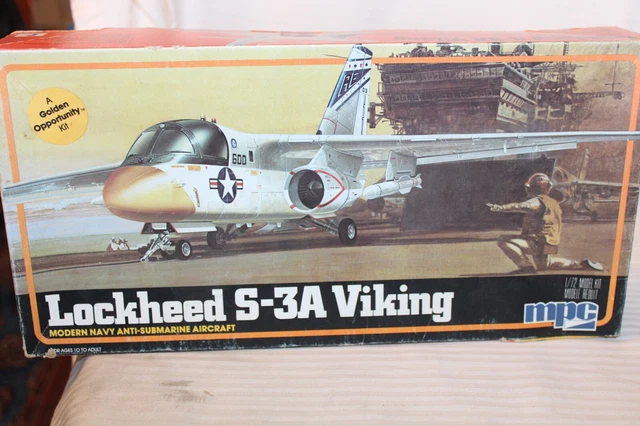 KIT MODÈLE MPC échelle 1/72, Lockheed S-3A Viking Jet #1-4405 BN boîte ...