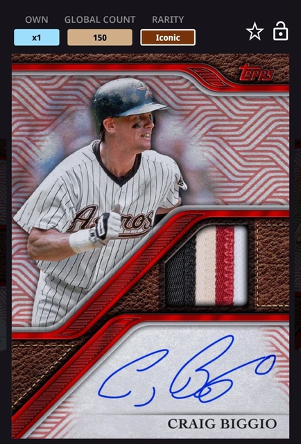 TOPPS BUNT DIGITAL Craig Biggio Iconic #'d 150 EUR 2,21 - PicClick FR