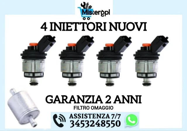 4 INJECTORS FOR LPG Landi Renzo Cap Orange System Fca Mta med New £155. ...