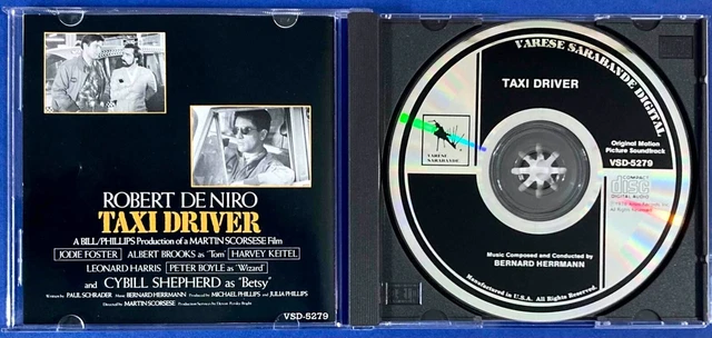 TAXI DRIVER OFFICIAL CD Soundtrack Bernard Herrmann 1986 US Release £20.00 - PicClick UK