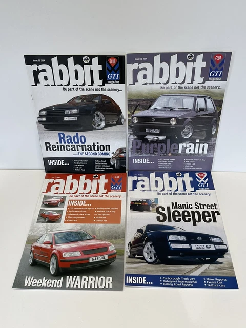 VW GOLF MK1 Mk2 Rabbit Vw Club Gti Magazine Issues 70 71 72 73 Year ...
