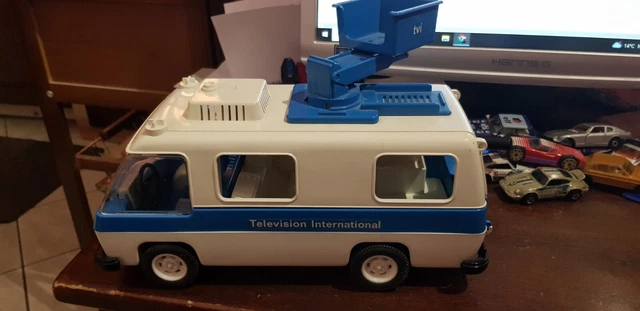 PLAYMOBIL TVI TELEVISION International Van For Playset Very Good ...