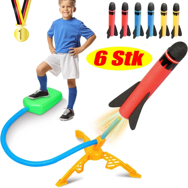 RAKETE LUFTDRUCK SET - Outdoor Spielzeug für Kinder Geschenke +6 Stk ...