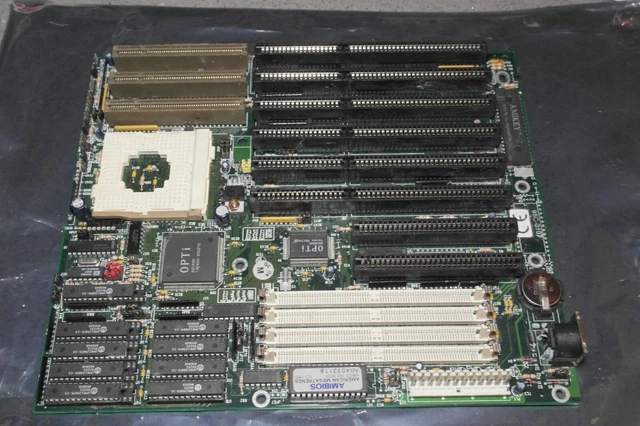 486 MOTHERBOARD VLB Vesa Local Bus SIMM Shuttle HOT-419 FOR PARTS OR ...