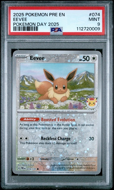 2025 POKEMON PRE En-Prismatic Evolutions Pokemon Day 2025 #074 Eevee ...
