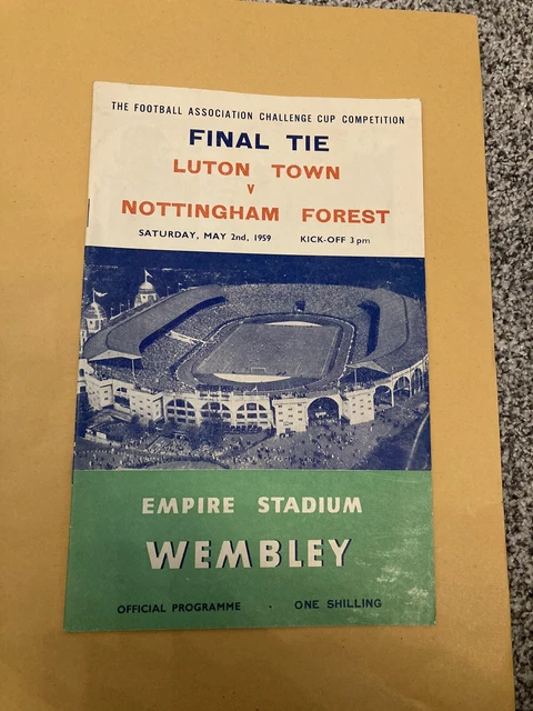 LUTON V NOTTS Forest 1959 FA Cup Final Programme. £10.00 - PicClick UK