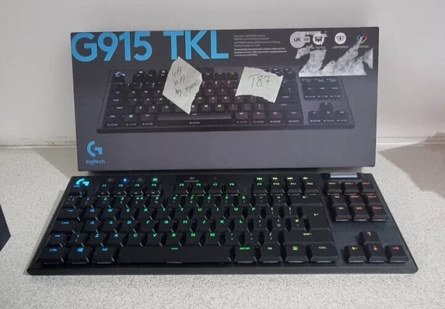 LOGITECH G915 TKL Wireless Gaming Tactile Keyboard, UK English (Qwerty ...
